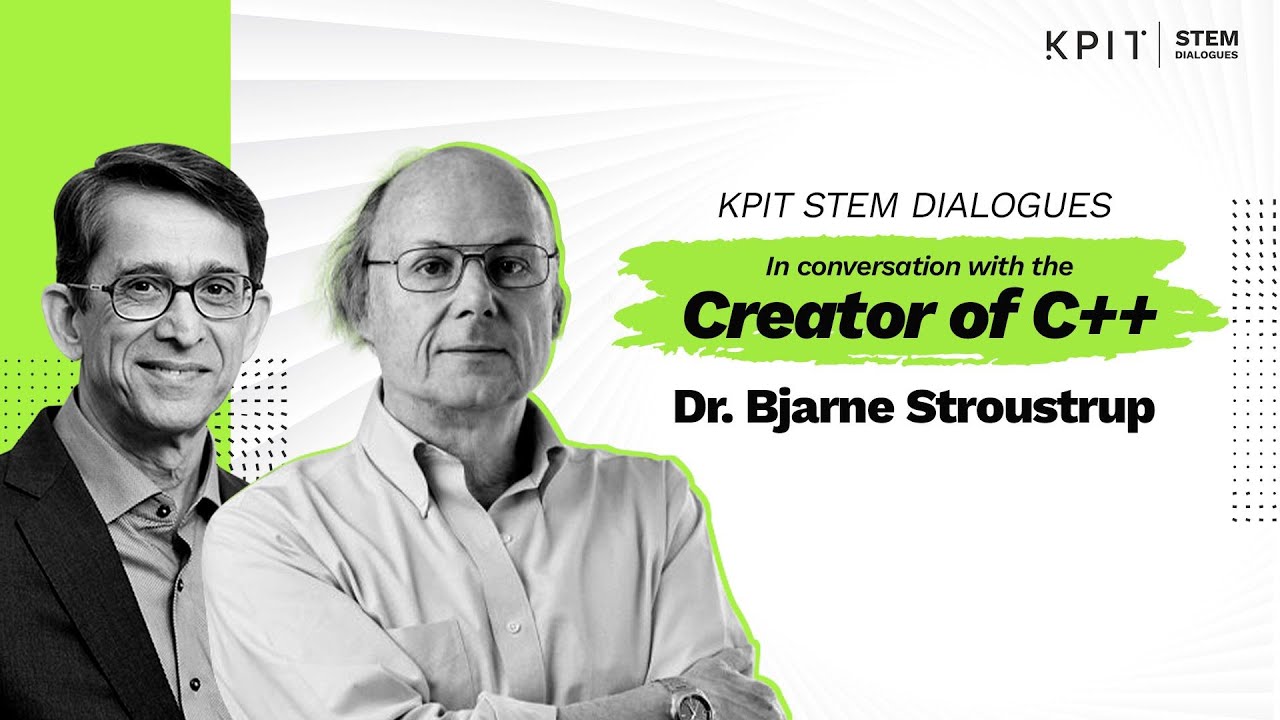 Bjarne Stroustrup: From Student to C++ Creator | KPIT STEM Dialogues - YouTube