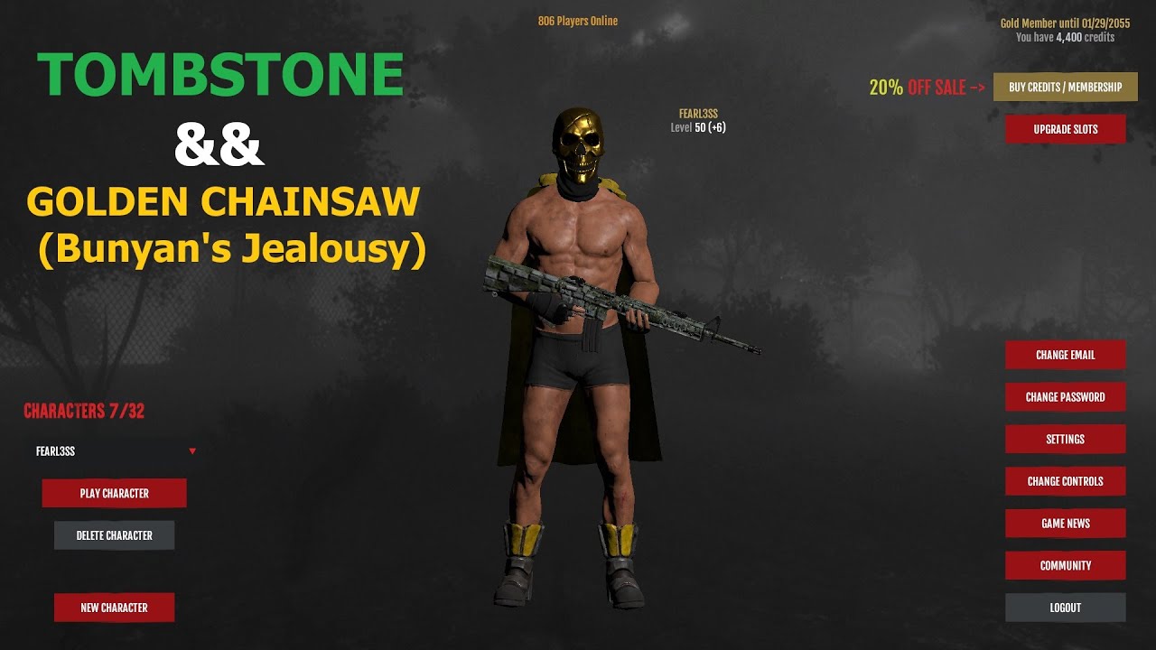 Dead Frontier 2 - Tombstone + Golden Chainsaw - Comer Run - 2024 - YouTube