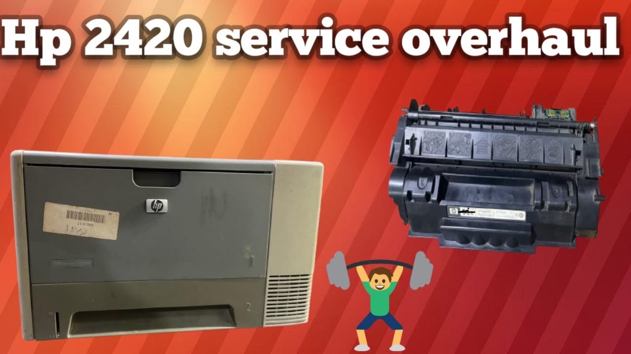 How to working hp 2420 service overhaul - YouTube