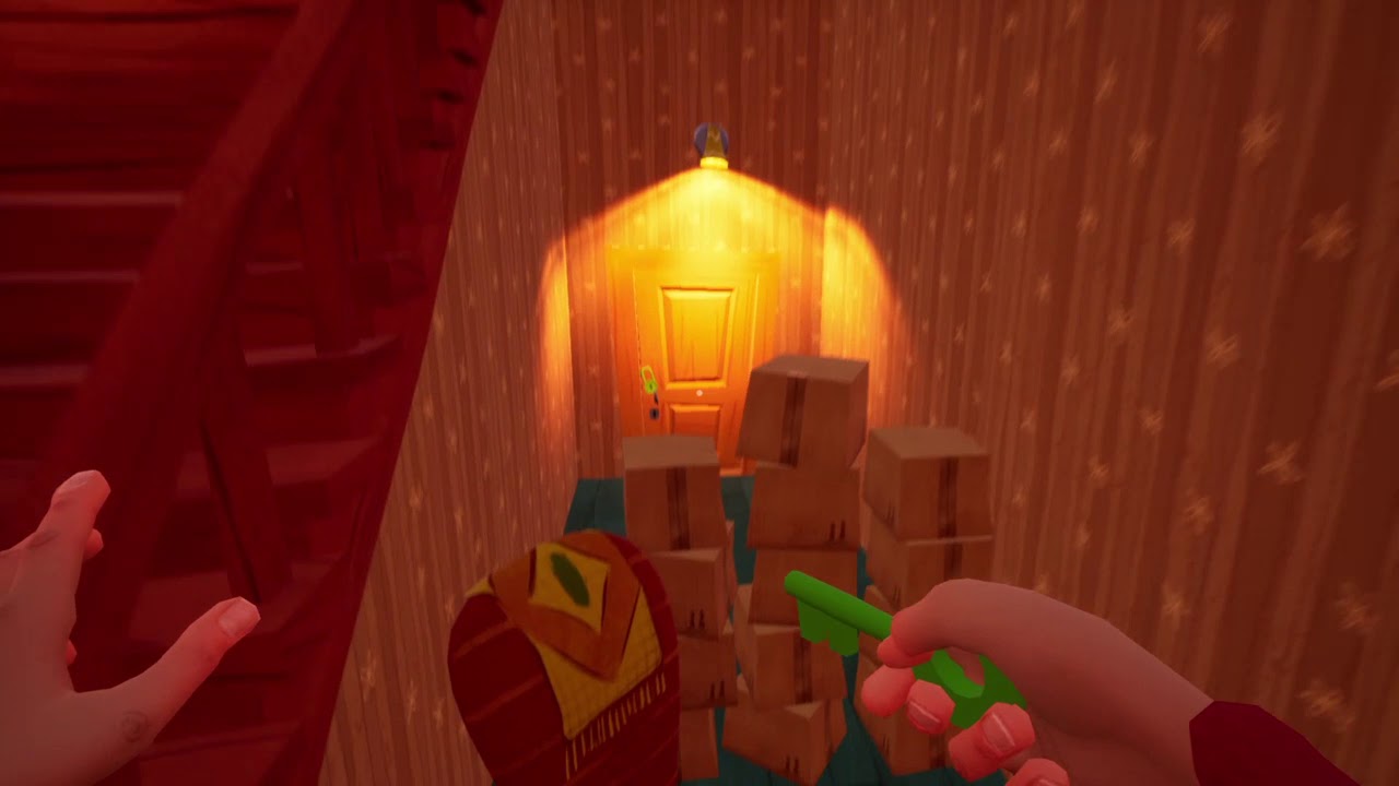 Hello Neighbor Green Key Walkthrough! - YouTube