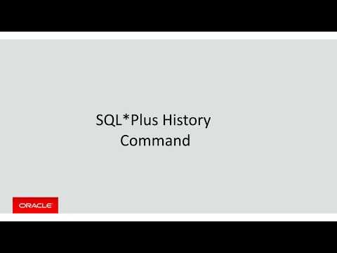 Oracle Database 12c R2 - SQL*Plus History Command - YouTube