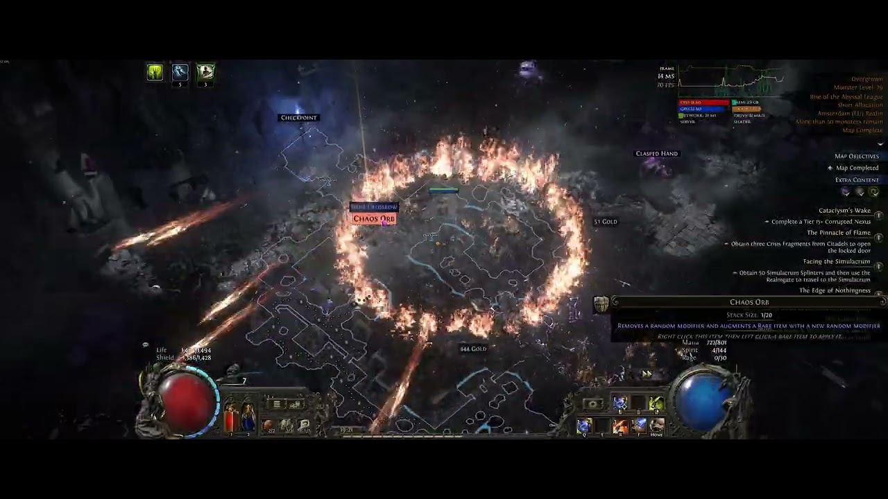 Chain Explosions for Abyss overrun map | Poison Crossbow Pathfinder ...