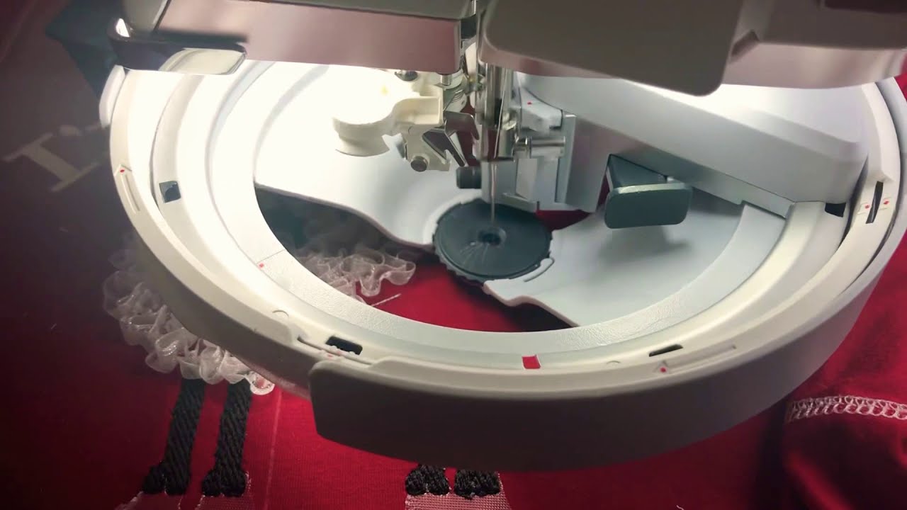 Husqvarna Viking Designer Epic 2 Ribbon Embroidery attachment - YouTube