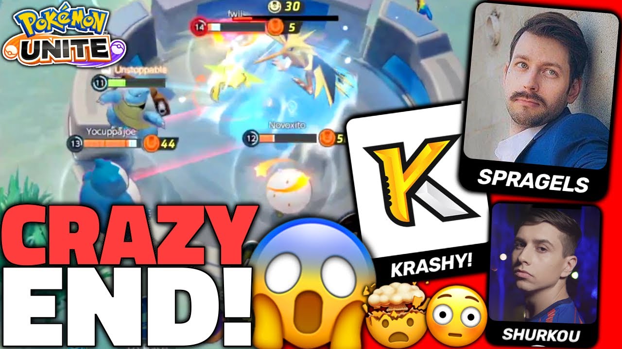 Pokémon Unite ESPORTS - CRAZIEST GAME EVER!😱 ft. @spragels & @Krashy ...