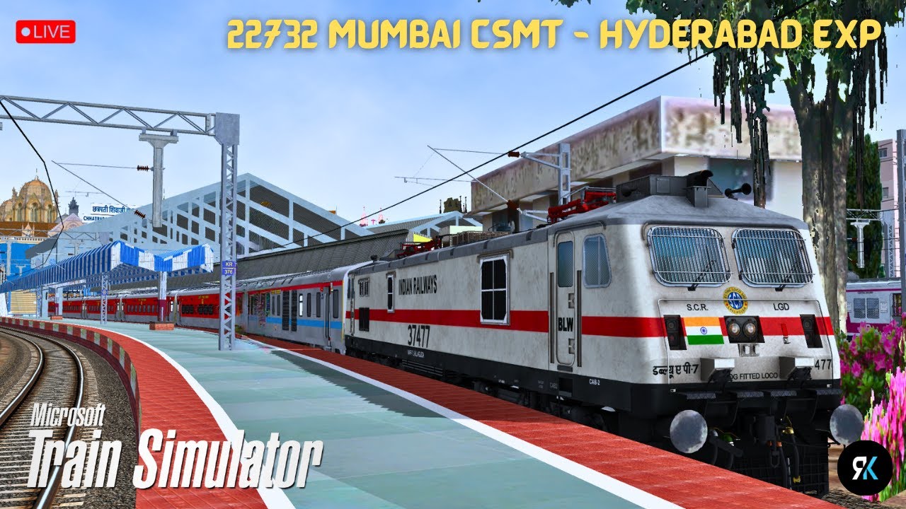 Journey In 22732 MUMBAI CSMT - HYDDERABAD EXP | MSTS LIVE | #24 - YouTube