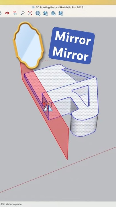 Modeling Symmetrical Pieces #sketchup #shorts - YouTube