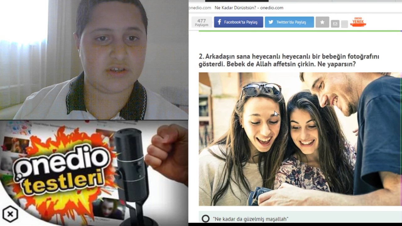 ONEDİO TEST 3 NE KADAR DÜRÜSTMÜŞÜM ? - YouTube