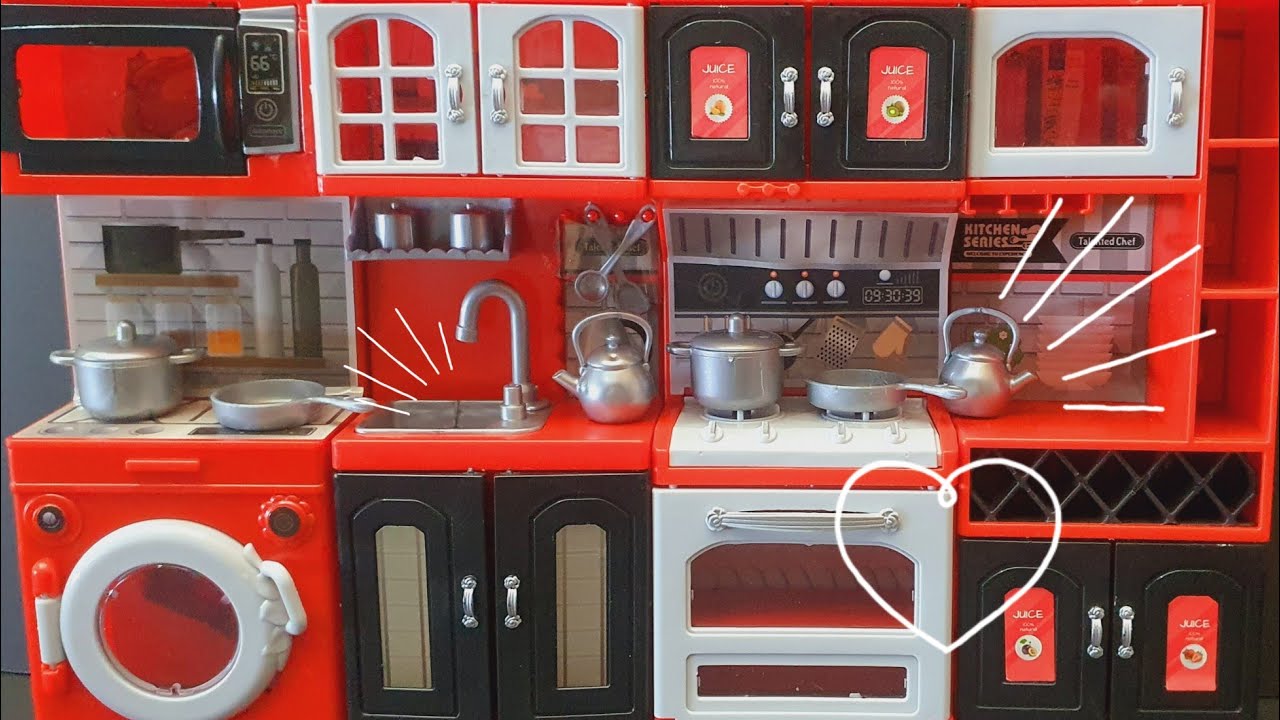 4 Minutes Satisfying With Unboxing Hello Kitty Mini Kitchen Toys Asmr No Music Youtube
