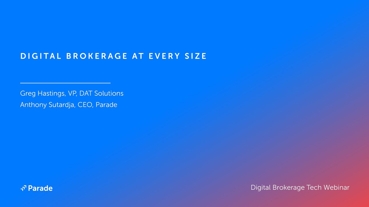 Digital Brokerage at Every Size | Digital Brokerage Tech Webinar - YouTube