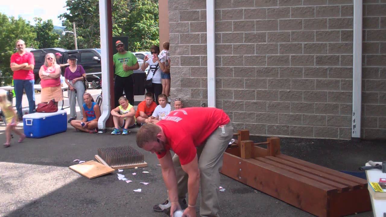 Strongman Jedd Johnson - Lifting an Anvil and Curling a Blob - YouTube