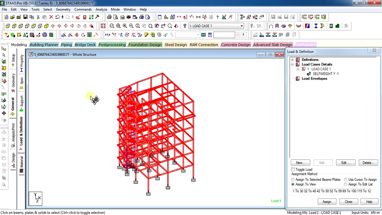 Structure is disjointed | STAAD Pro warning causes & solution - YouTube