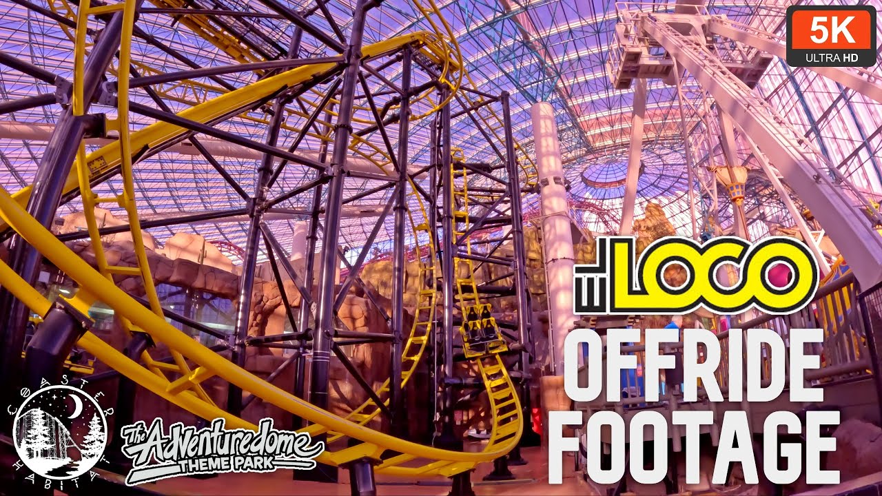 EL Loco OffRide Footage 5K 60FPS | Alan Schilke Designed Vertical Drop ...