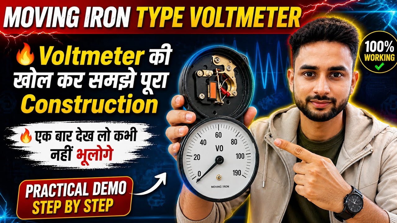 Moving Iron Voltmeter को खोलकर पूरी Construction और Working समझे ...