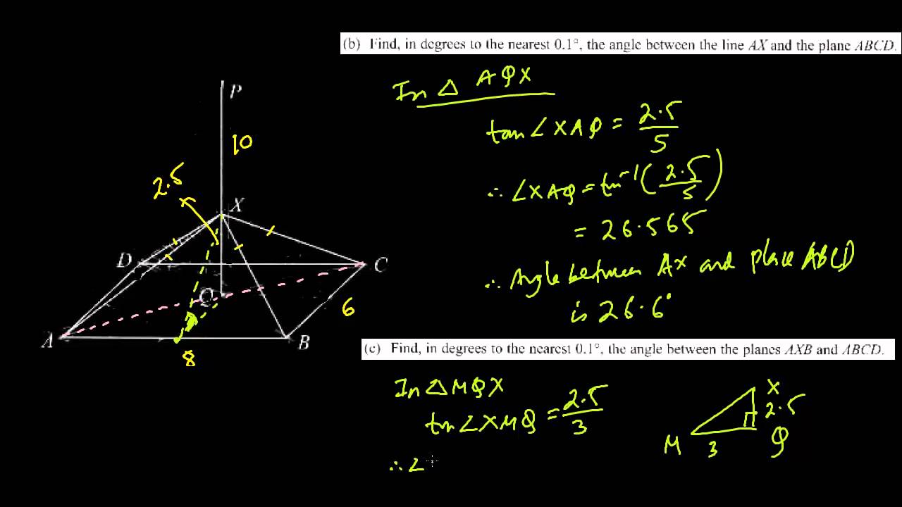 PM Trig 3D (Worked Examples #2 Pyramid) - YouTube