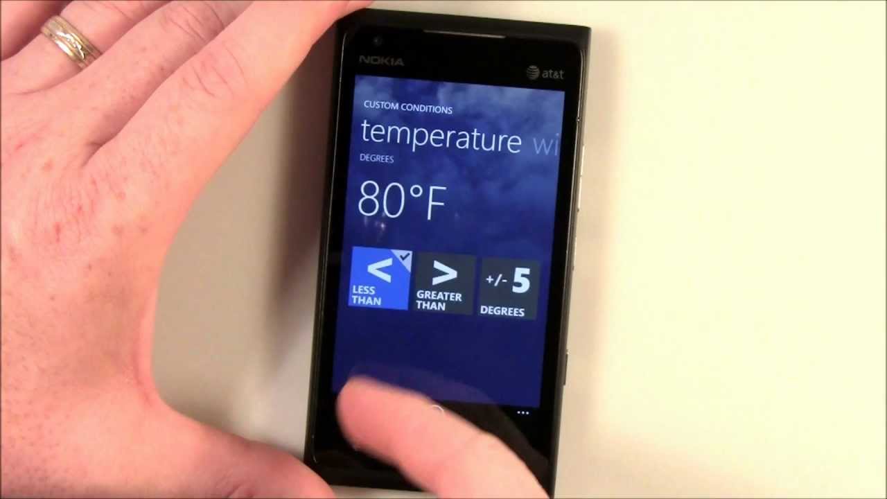 Windows Phone App Review: Nokia Weather Channel app - YouTube
