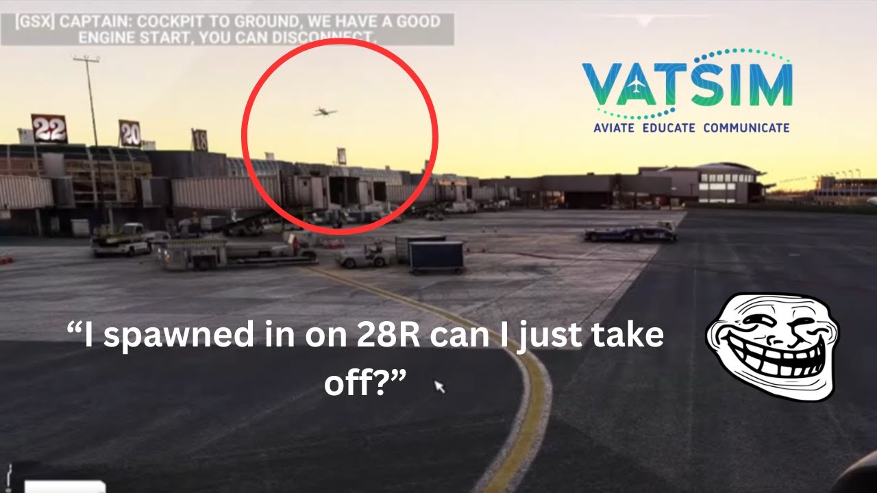Don't be this guy on Vatsim... - YouTube