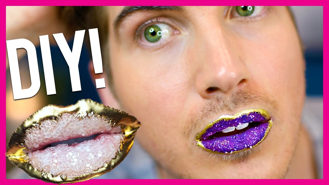 CRYSTAL GEODE LIP DIY! - YouTube