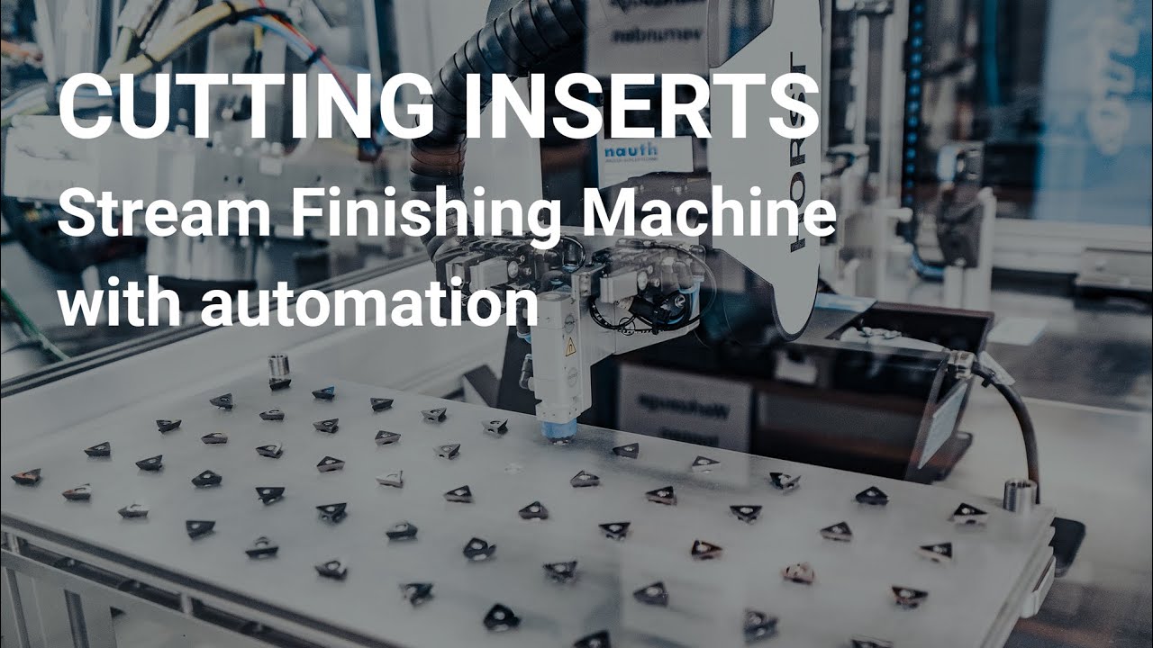 Stream Finishing - Cutting inserts automation - YouTube