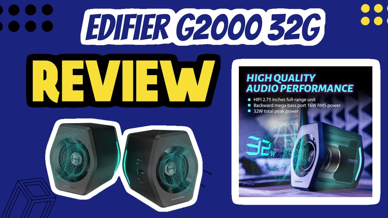 Edifier G2000 32W PC Gaming Computer Speakers REVIEW RECOMMENDATION # ...
