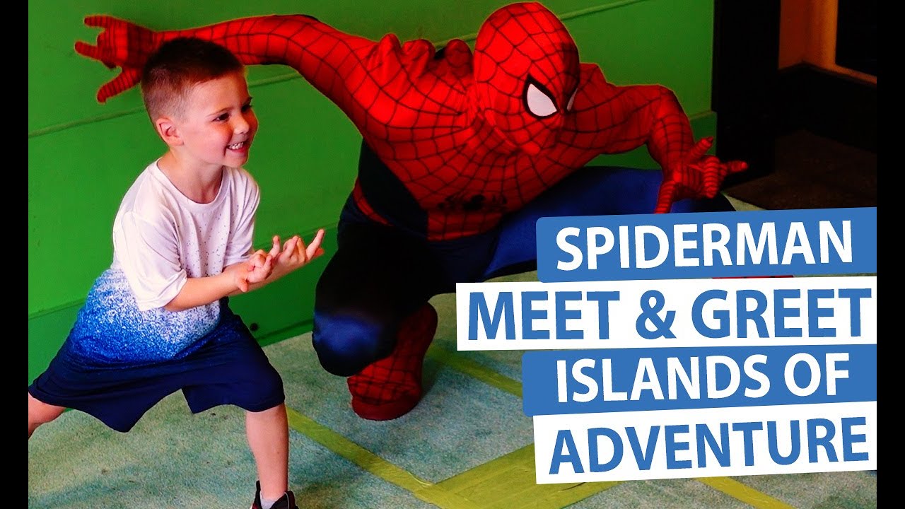 Spiderman Meet and Greet at Marvel Super Hero Island - Islands of ...