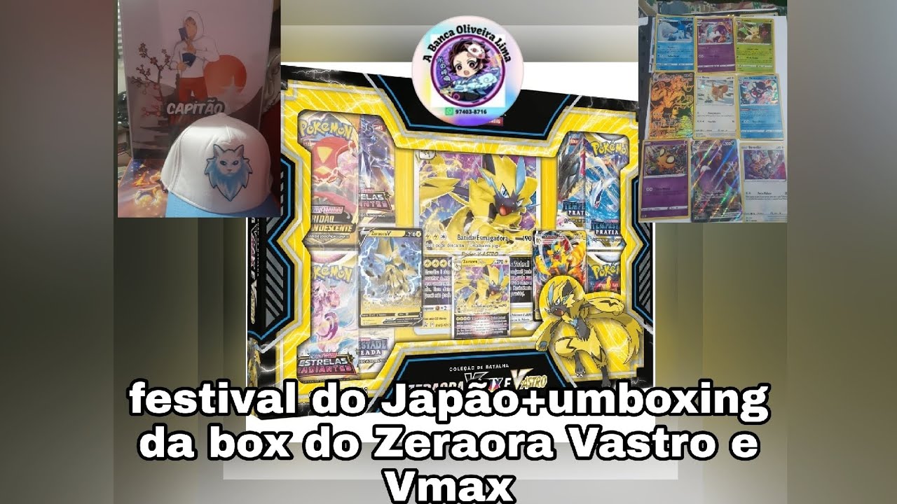 Festival do Japão+ Umboxing da box do Zeraora Vastro e Vmax - YouTube