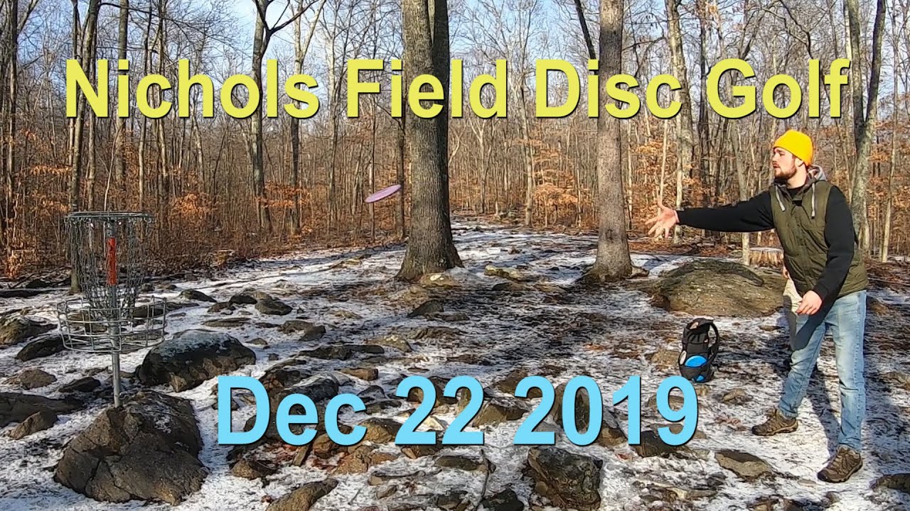 Nichols Field Disc Golf (ICY conditions) - YouTube