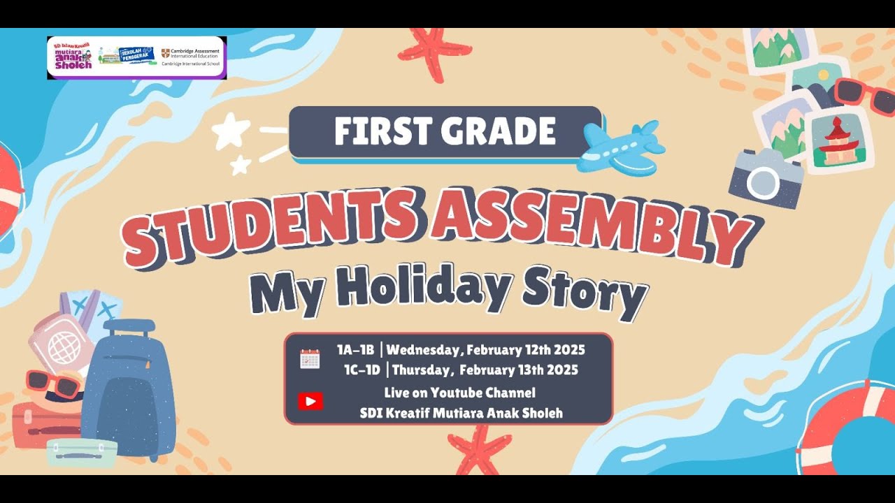 STUDENTS ASSEMBLY 1st GRADE - YouTube