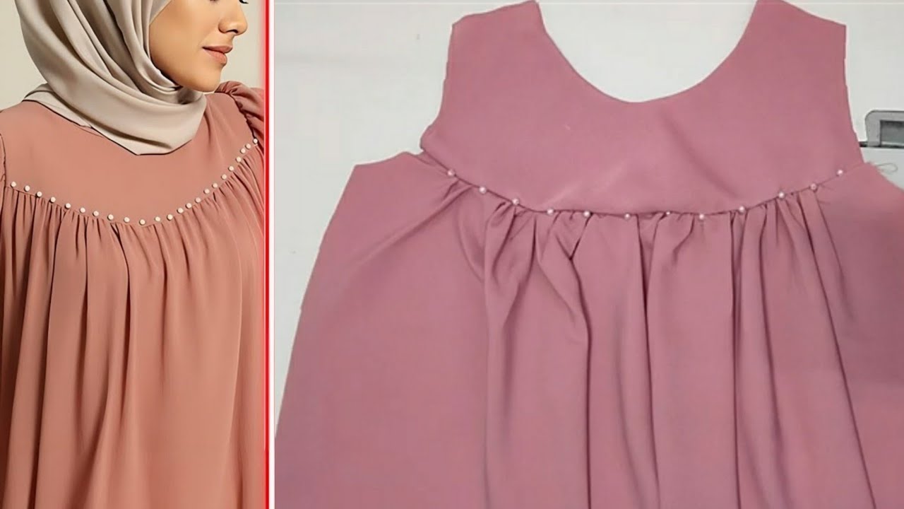 A beautiful way to sew women's collars with a ruffle on the chest ...