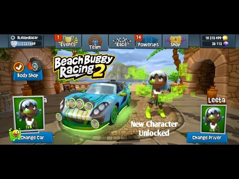New Character Unlocked Leeta (Beach Buggy Racing 2) - YouTube