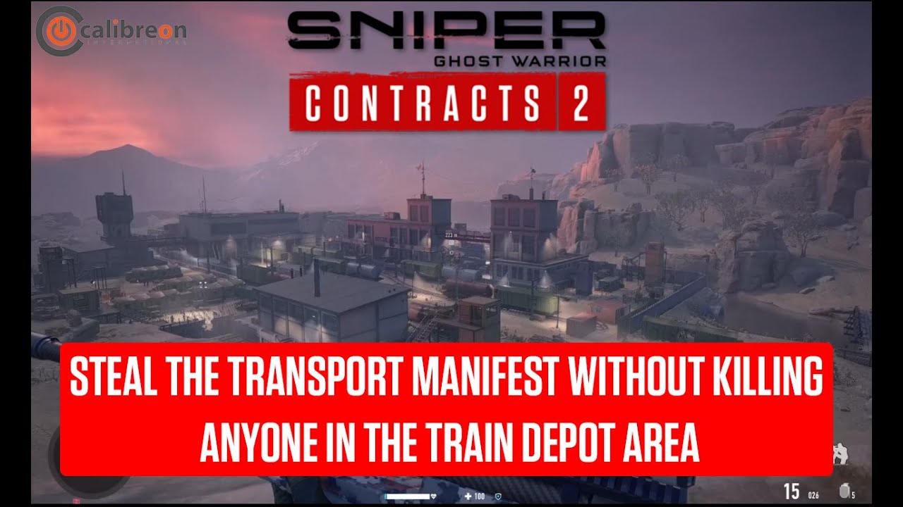 STEAL THE TRANSPORT MANIFEST WITHOUT KILLING ANYONE IN THE TRAIN DEPOT AREA|SGWC2|Soldier40 ...