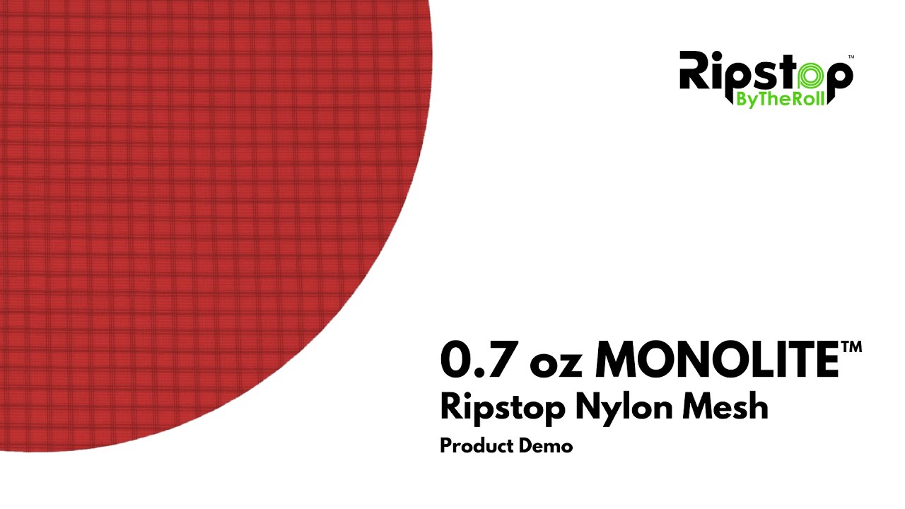 0.7 oz MONOLITE™ Ripstop Nylon Mesh - Product Demo Video - YouTube