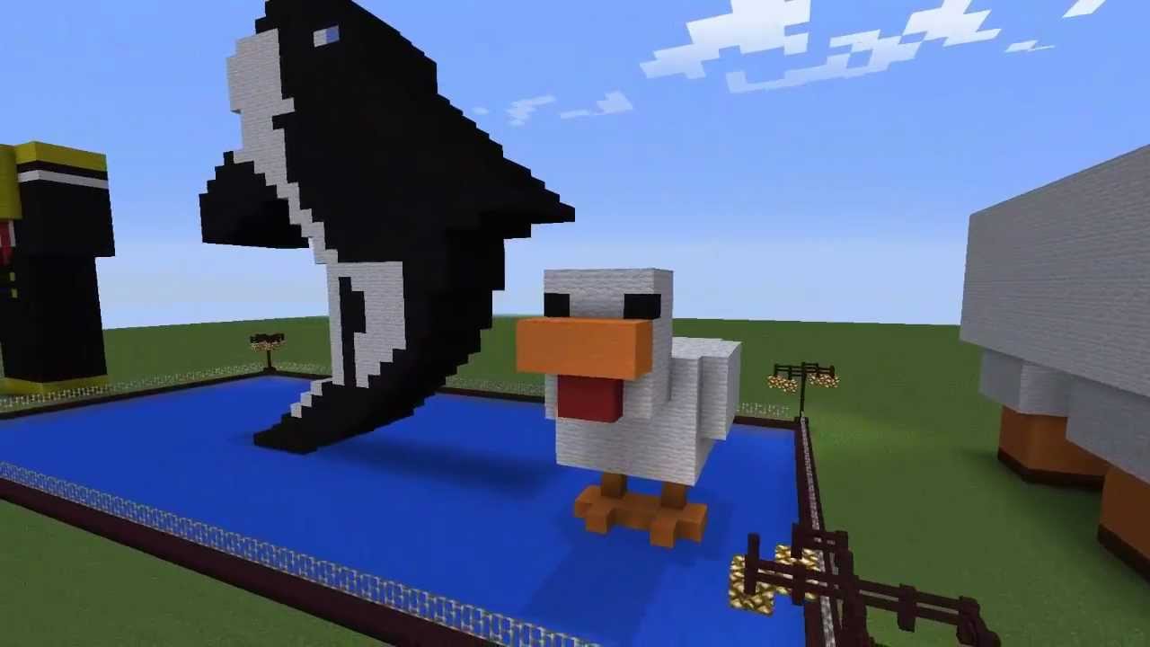 TUTORIAL POLLO GIGANTE 3D MINECRAFT - YouTube