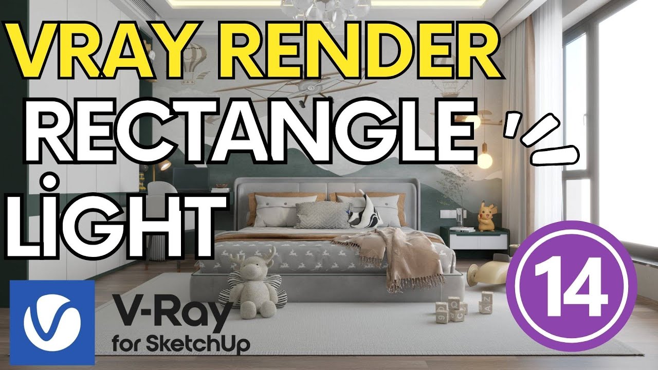 Sketchup Vray 6 - Rectangle Light Anlatımı - YouTube