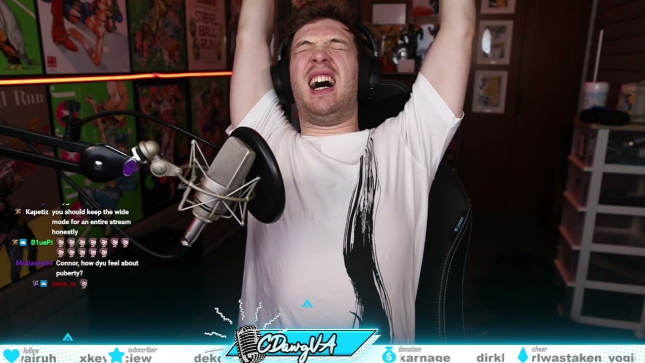 CDawgVA Dragonball Z power up scream for Ironmouse - YouTube