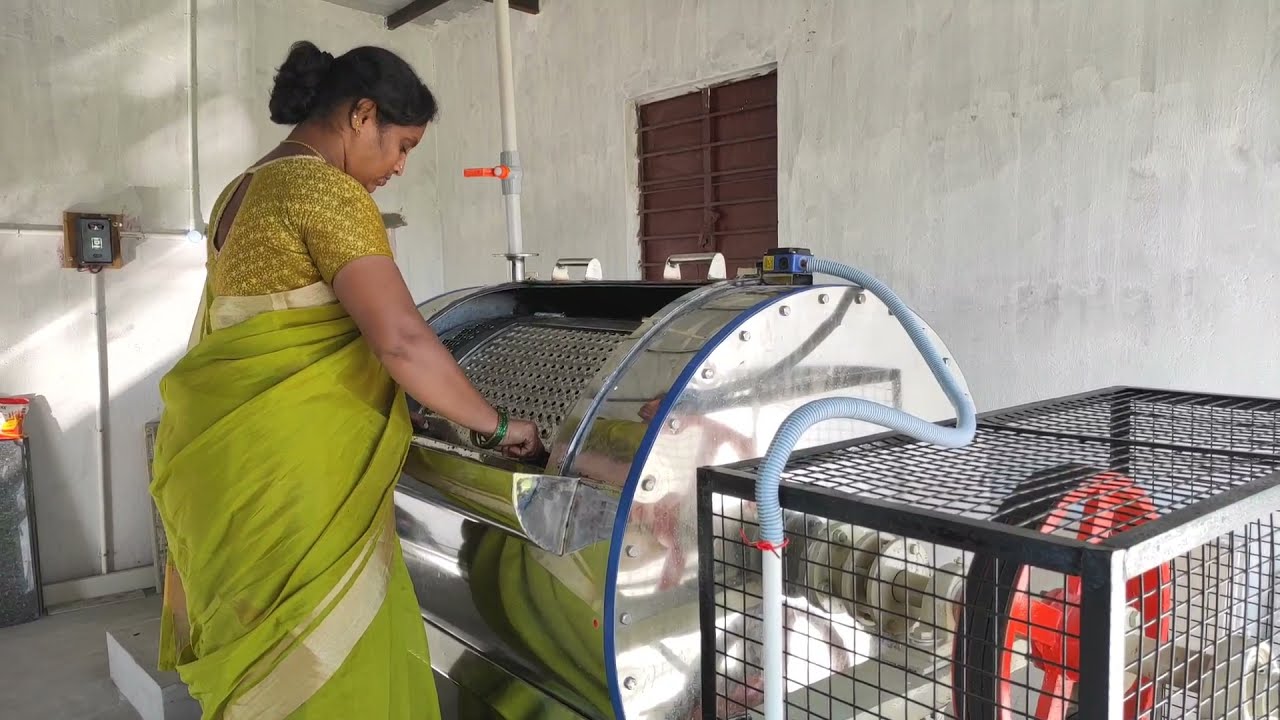 Industrial / Commercial washing machine operating procedure 25KG - YouTube