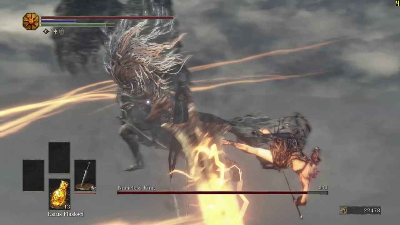 [Dark Souls 3] Heavy Broadsword +10 vs Nameless King (Lv78, 50 Str ...