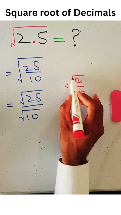Square Root Shortcut for Decimal Numbers – Math Made Easy #squareroot #decimal #mathshorts - YouTube