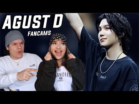 He did not come to PLAY!😍 Waleska & Efra react Agust D World Tour Fan Cams