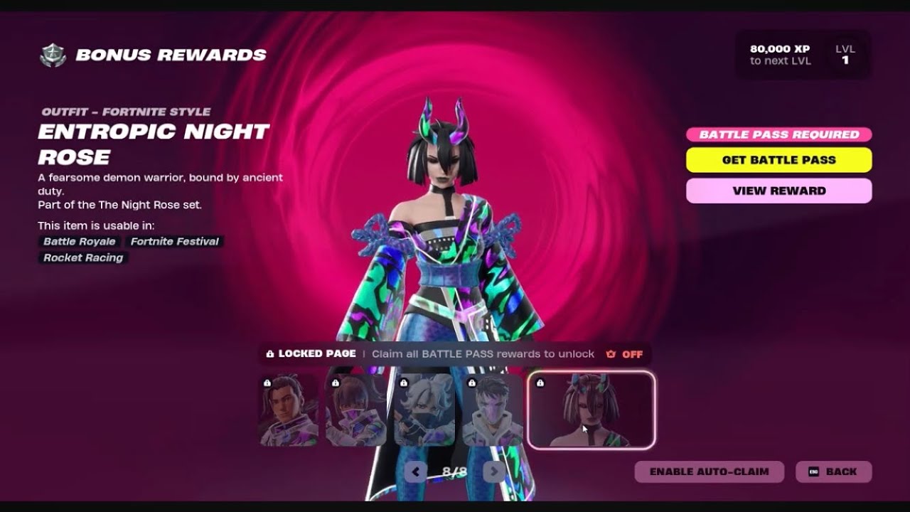 Fortnite *NEW* Chapter 6 Season 1 Battle Pass Level Up Styles Showcase ...