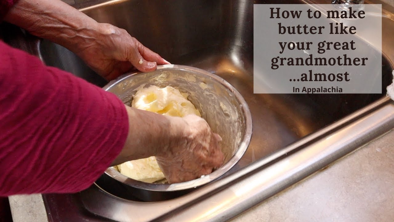 How to Make Butter Like Great Grandmother...Almost - YouTube