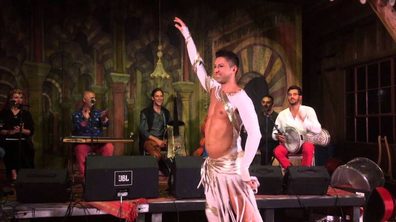 Turkish Bellydance Zadiel live Cile Bülbülüm & Darbuka Solo USA. Male ...