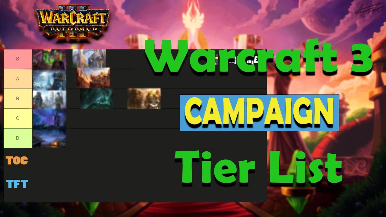 Warcraft 3 Campaigns Ultimate Tier List Youtube 0211