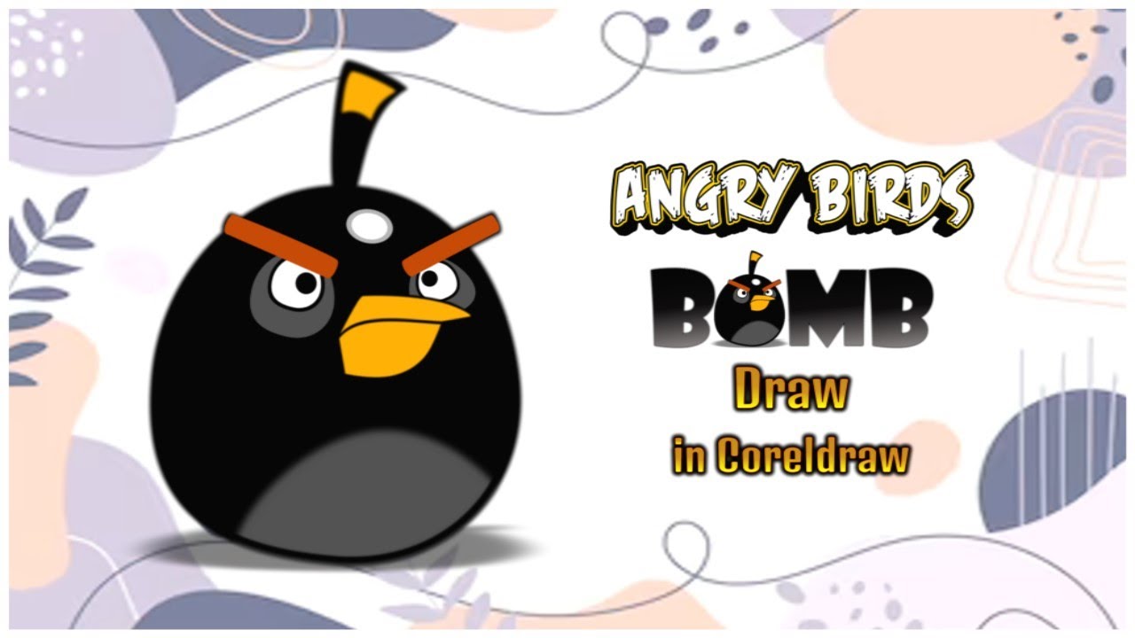 How to draw Bomb from Angry Birds|How To Draw Bomb From Angry Birds ...