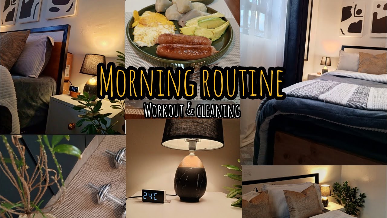 MORNING ROUTINE | CLEANING | WORKOUT |WEEKEND - YouTube