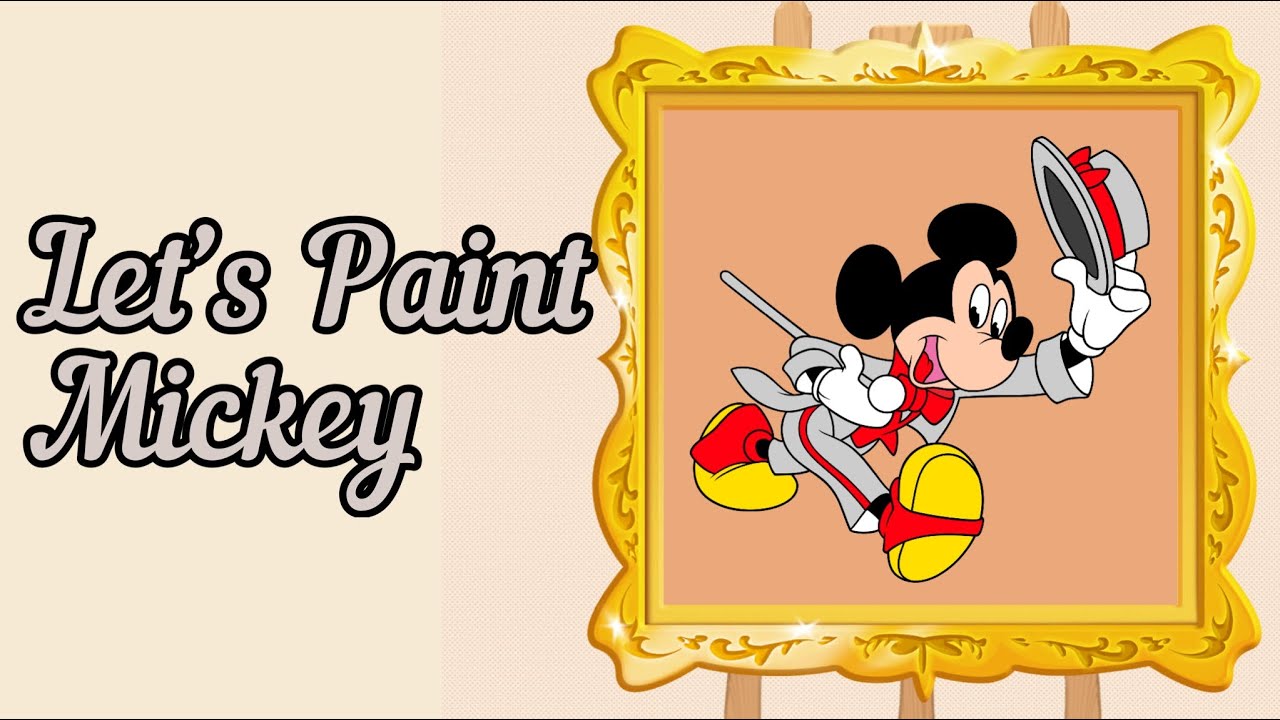 How To Paint Mickey Mouse - YouTube