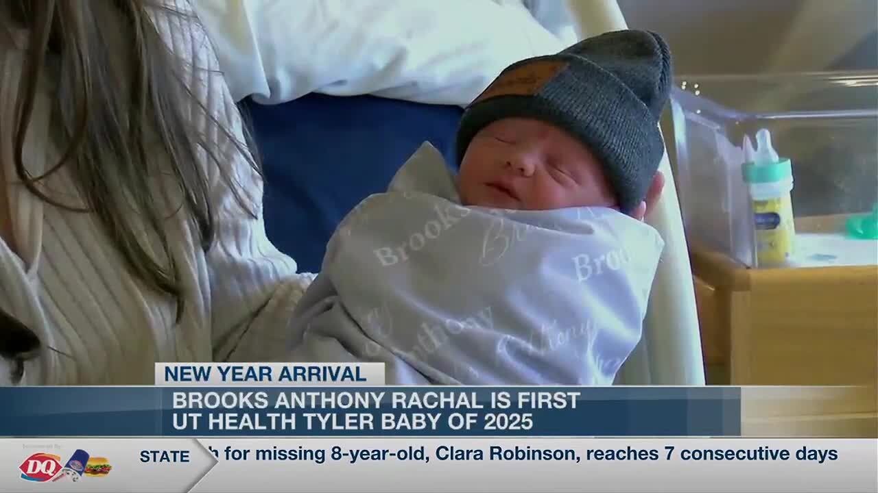 UT Health Tyler welcomes first baby of the New Year - YouTube