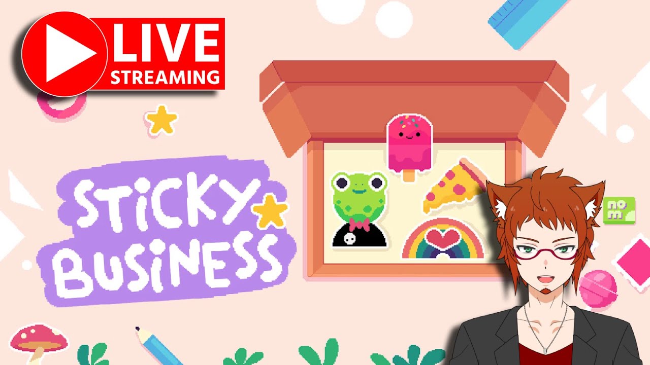 🔴Live: OMG Stickers! Setting Up Our Own Shop In Sticky Business! - YouTube
