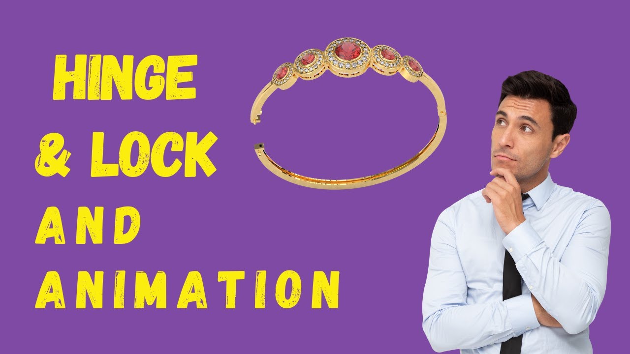 How to make Bracelet's Hinge & Lock with Rhino - YouTube