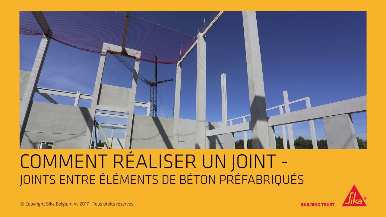 Comment réaliser un joint – Joints entre éléments de béton préfabriqués ...