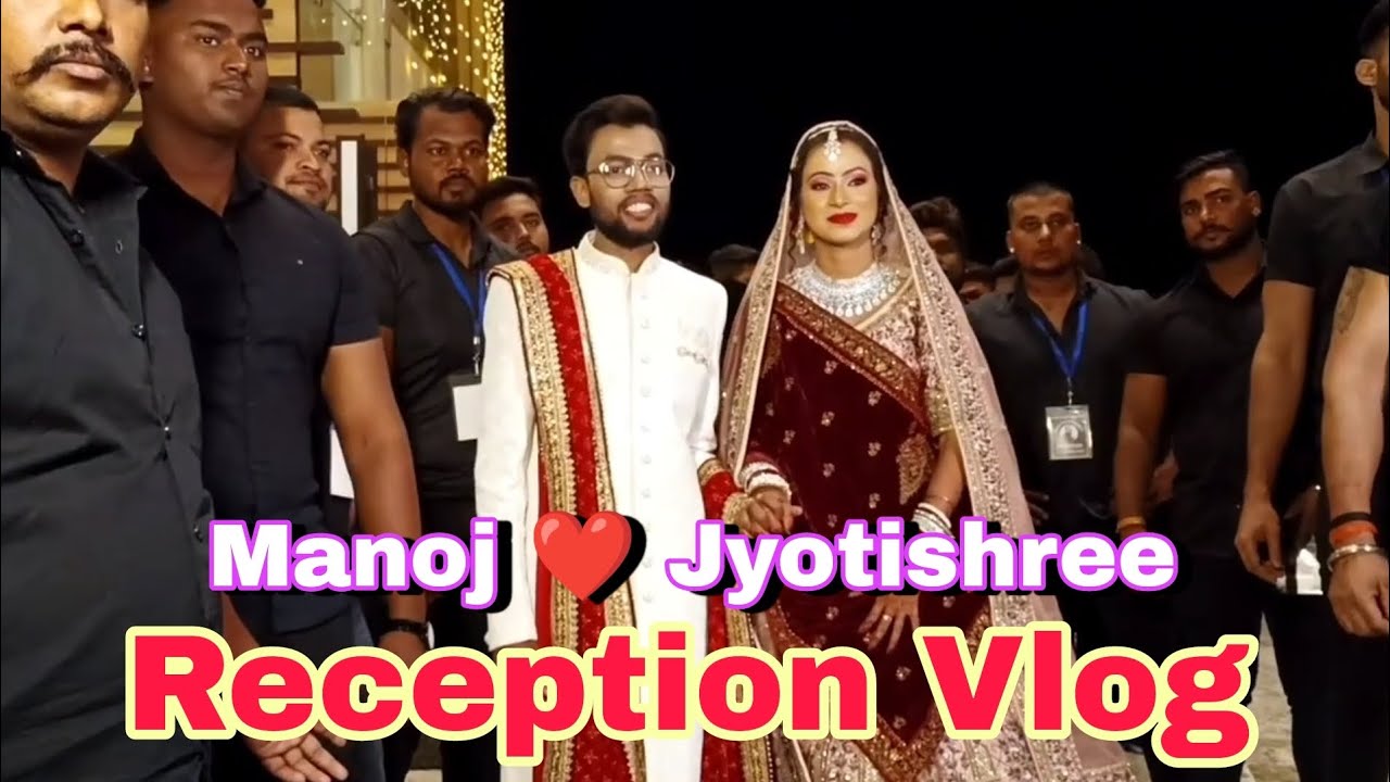 MANOJ DEY WADDING RECEPTION VLOG💘|| ANGEL DECORATION DHANBAD ...